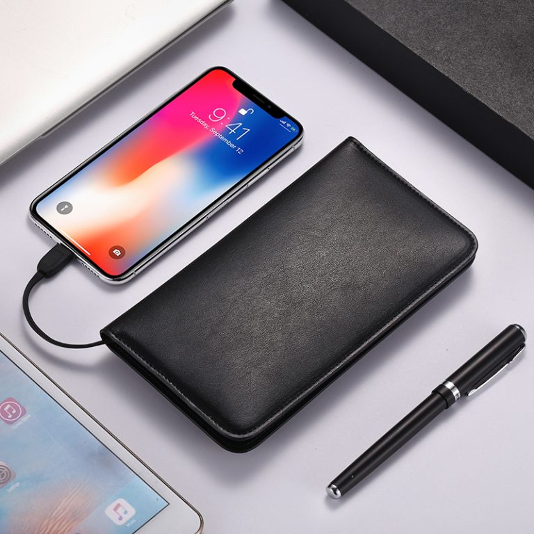 Wireless charging wallets and notebook covers - KC Wearable Technologies